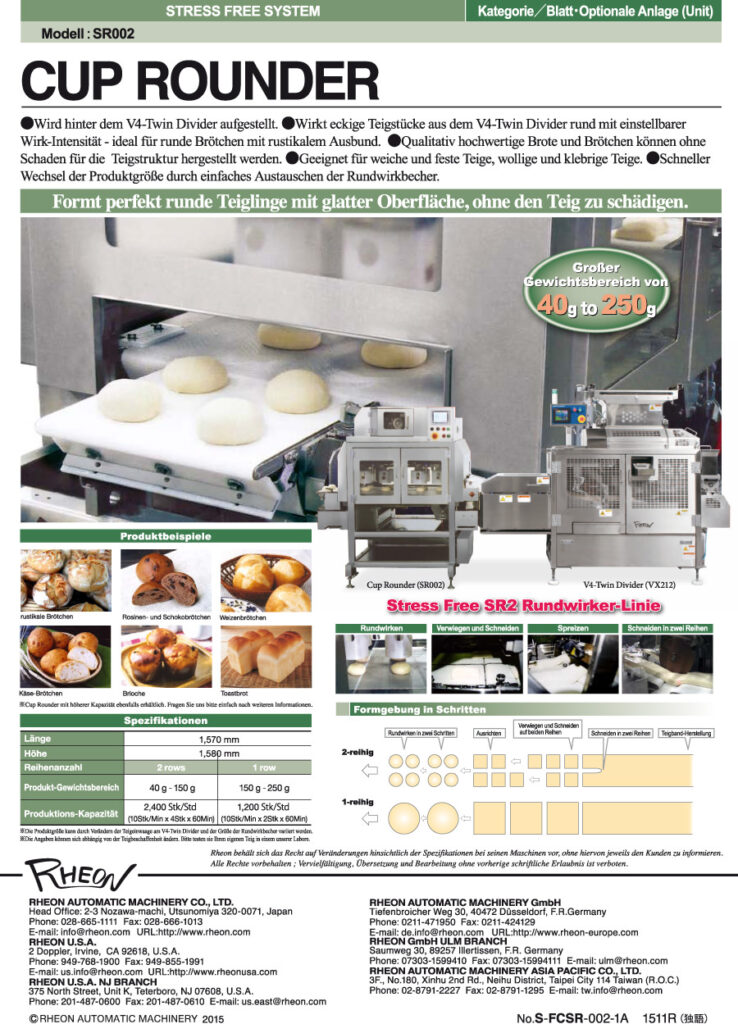 Rheon Modell V4 SR-2 - Carlton Food Technik